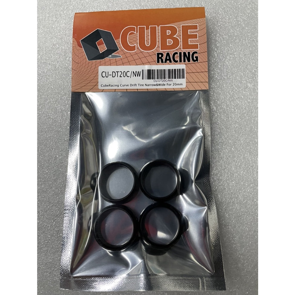 CUBE CU-DT20C/NW CubeRacing Curve Drift Tire Narrow&Wide For 20mm – RC ...