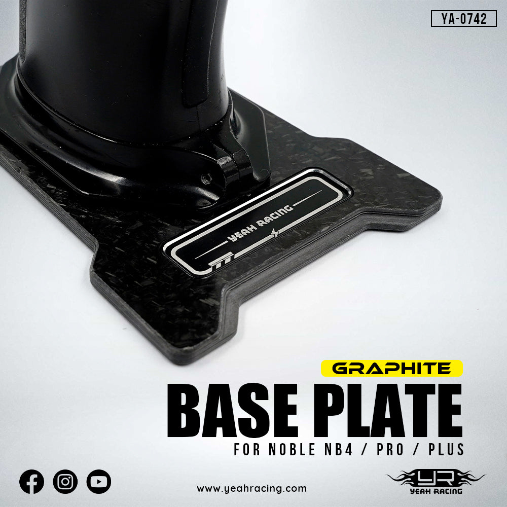 Yeah Racing Graphite Base Plate For Noble NB4 / Pro / Plus YA-0742BK ศ ...