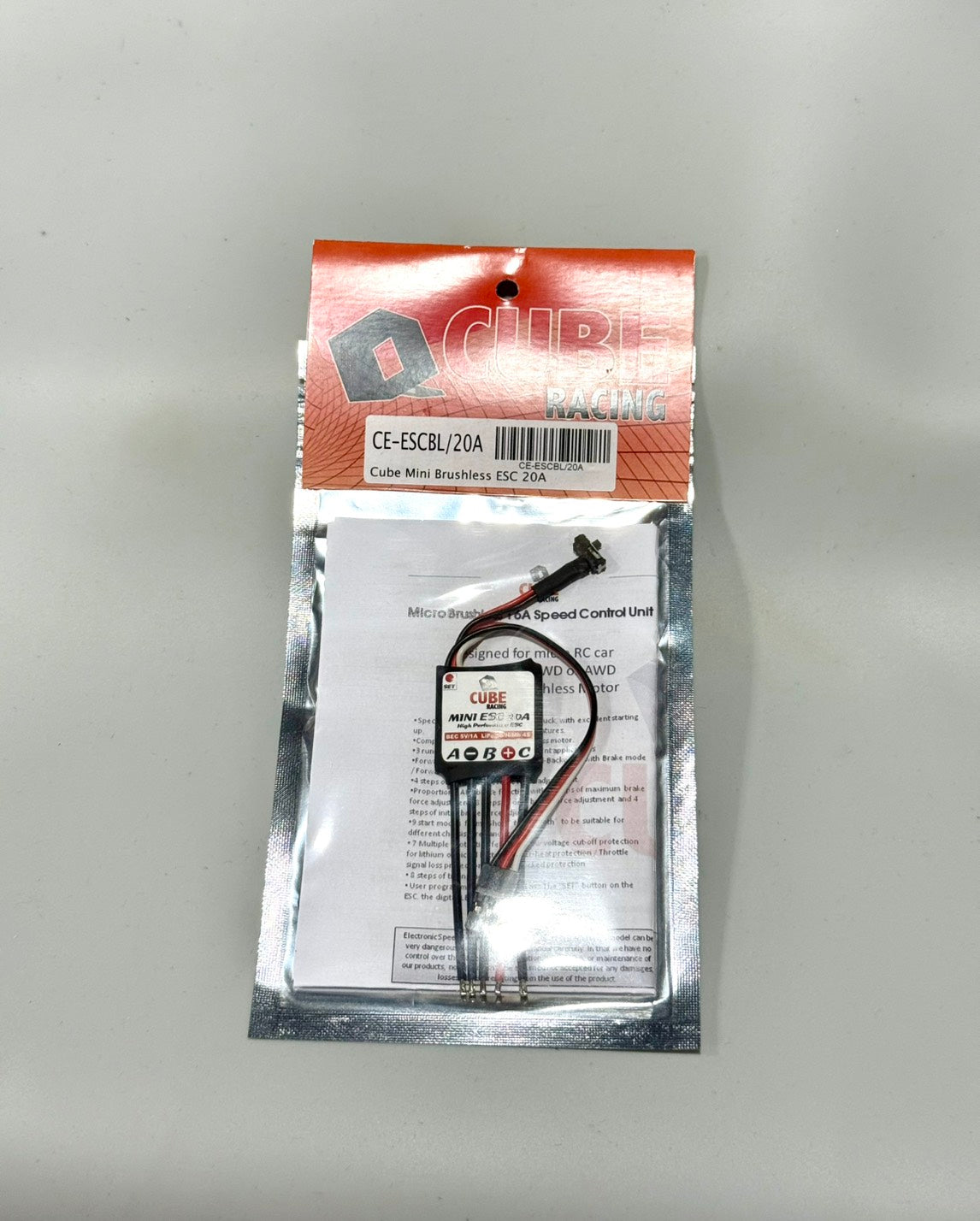 Cube Racing Mini Brushless ESC 20A CE-ESCBL/20A ศูนย์ไทย – RC BANNOK